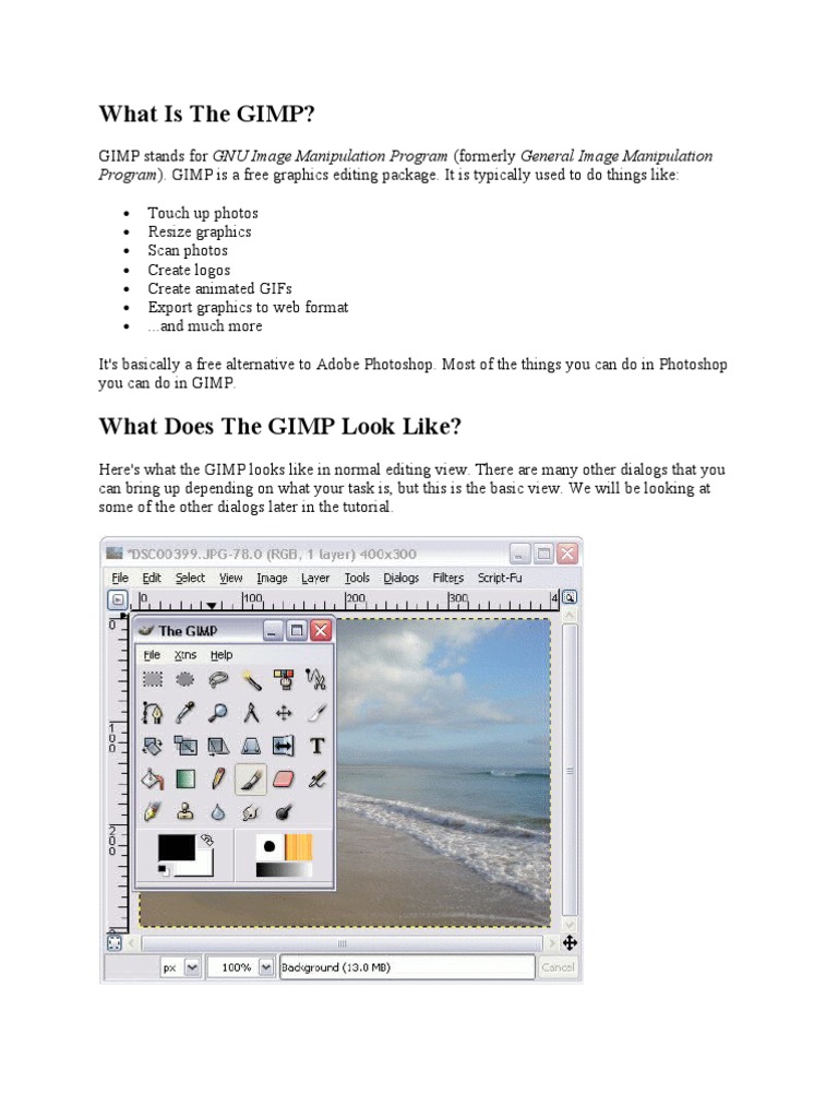 What Is The Gimp | PDF | File Format | Computer File Formats