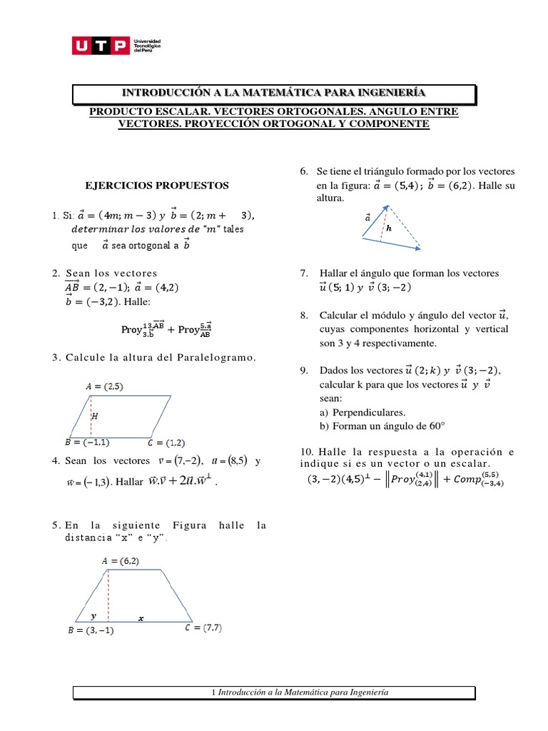 S02.s1 - Resolver Ejercicios | PDF | Vector Euclidiano | Álgebra abstracta