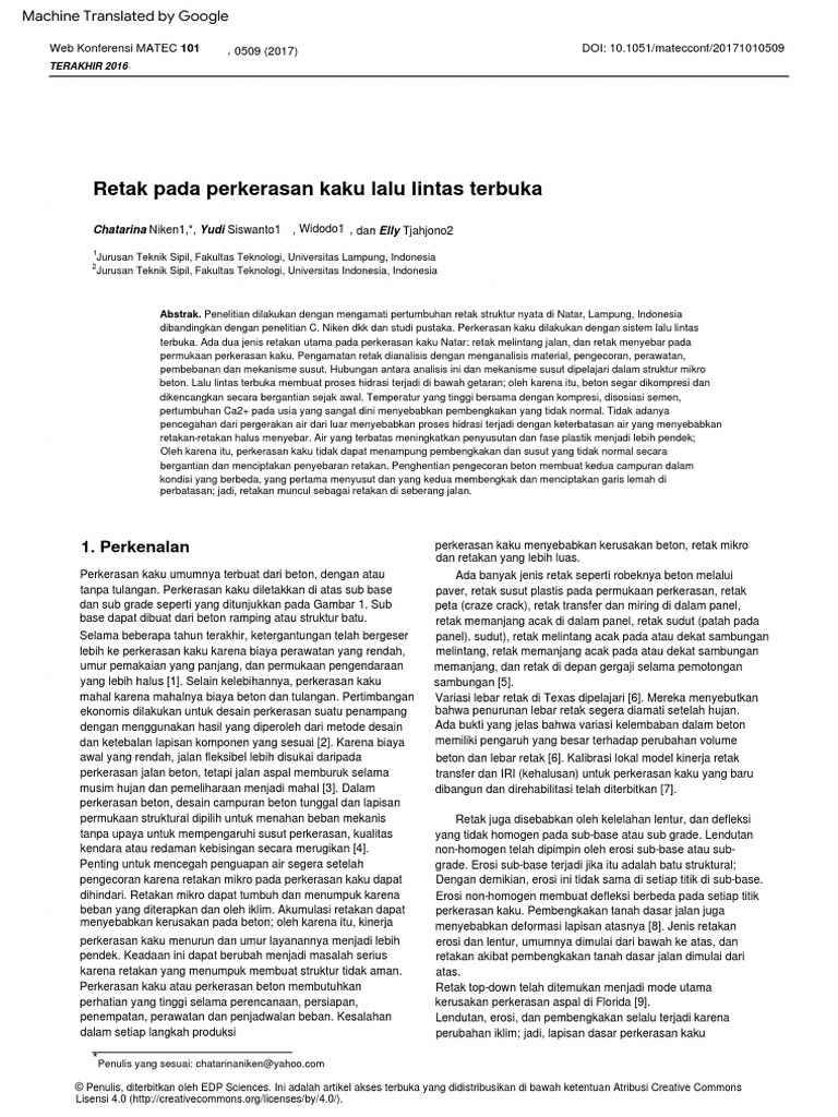 Cracking of Open Traffic Rigid Pavement | PDF