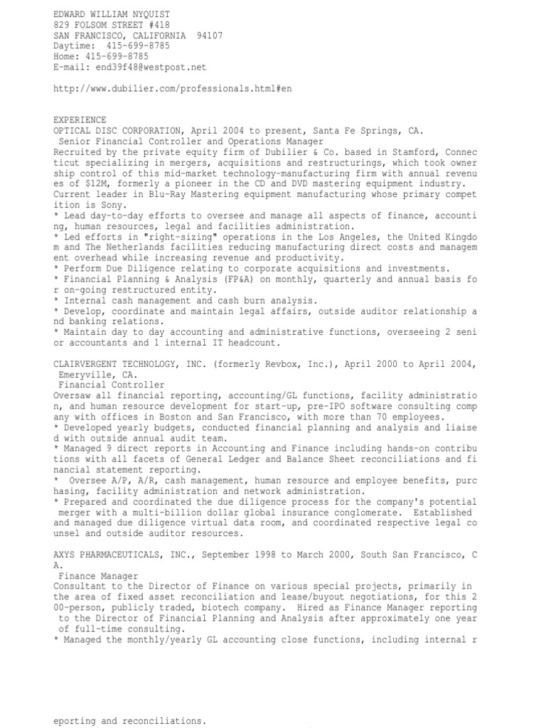 Controller or Assistant Controller or Accounting Manager or Fina | PDF ...