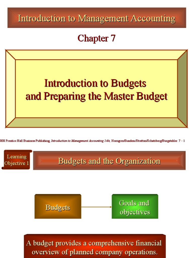 Introduction To Management Accounting | PDF | Expense | Budget