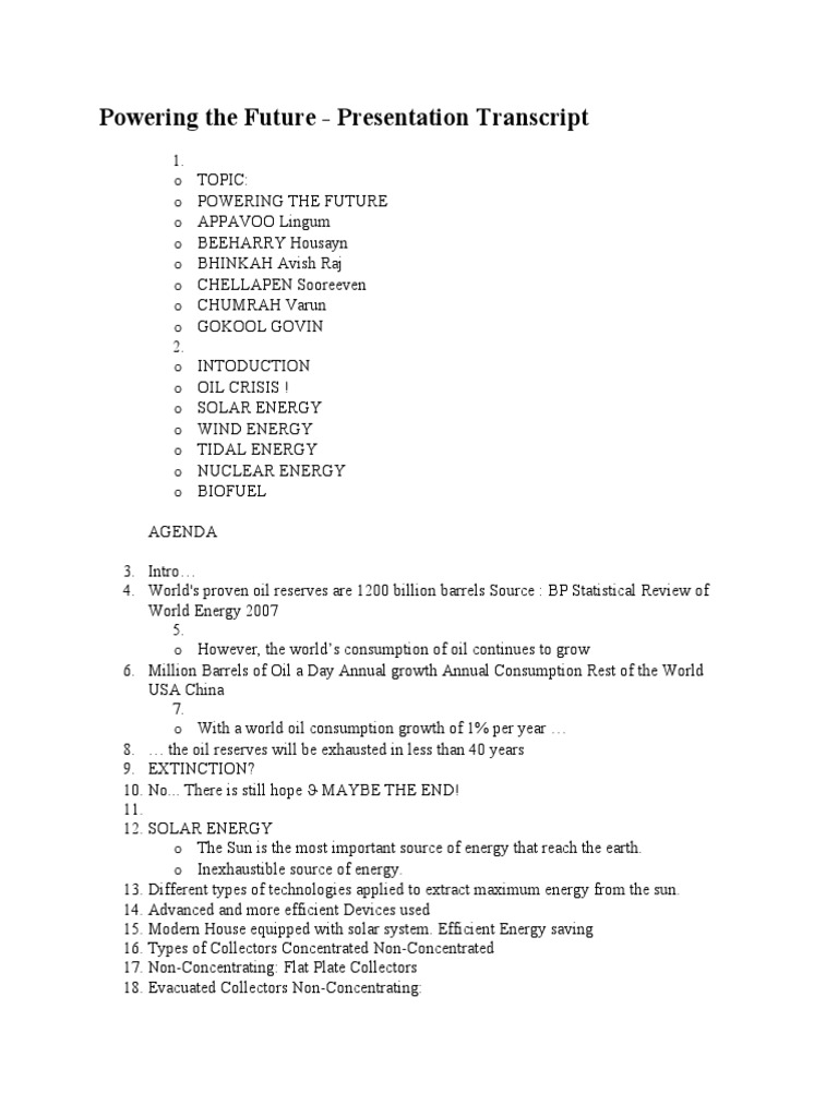 Powering The Future - Presentation Transcript | PDF | Nuclear Power ...