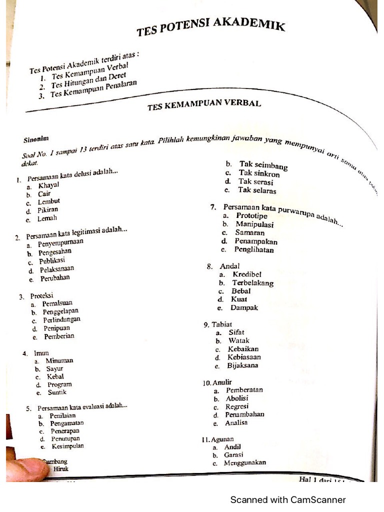 Soal Tpa Pdf