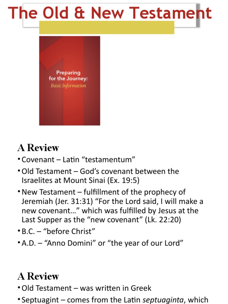Old and New Testament | PDF