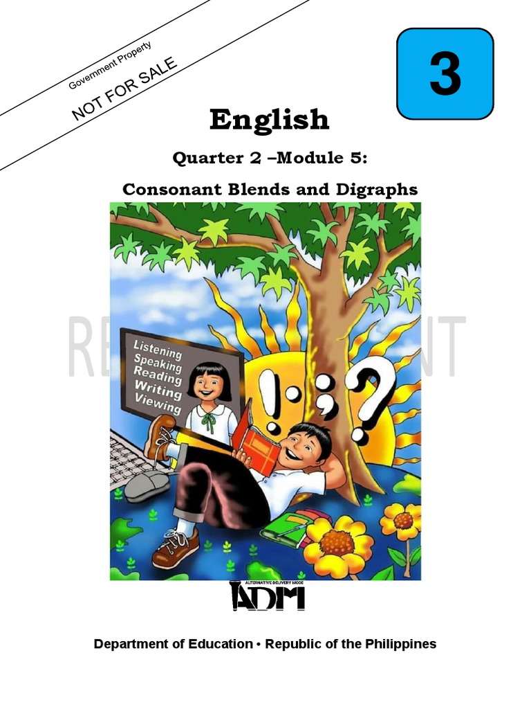 English3 - Q2 - Module 5 - Consonant Blends and Digraphs - v5 | PDF ...