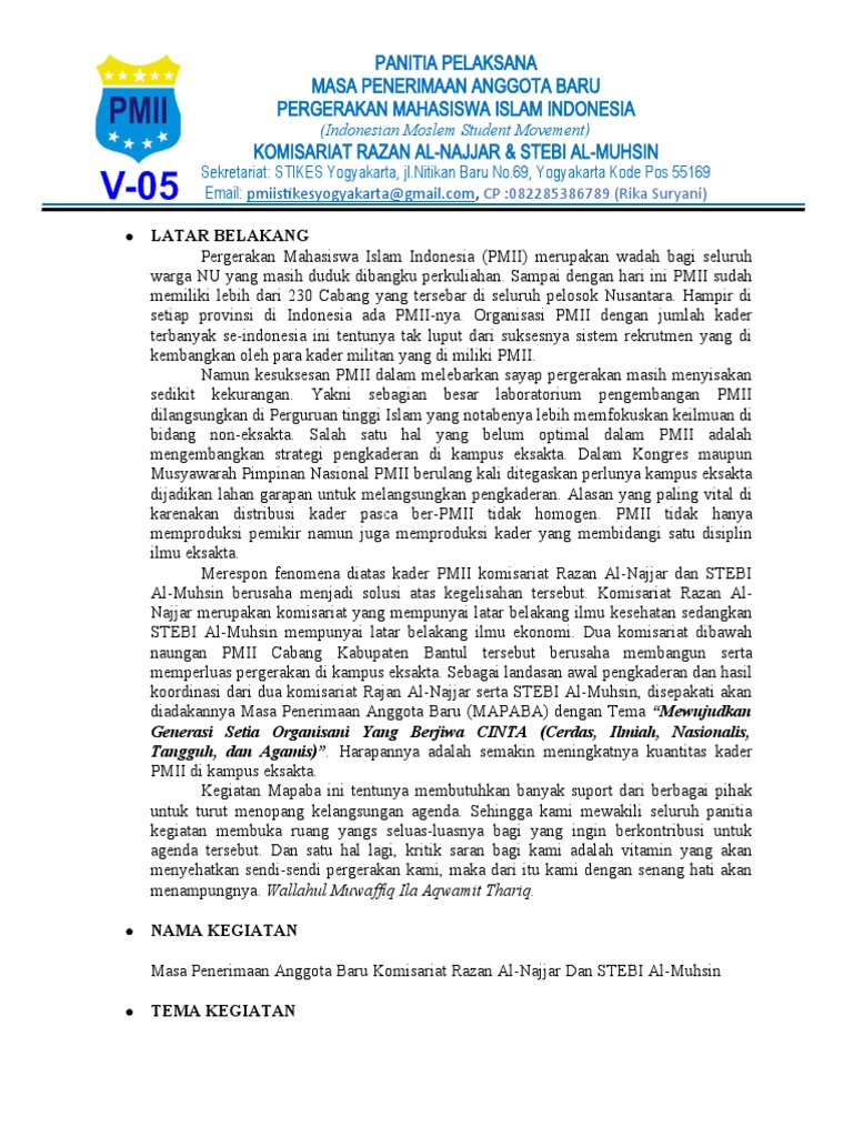 Proposal Mapaba | PDF