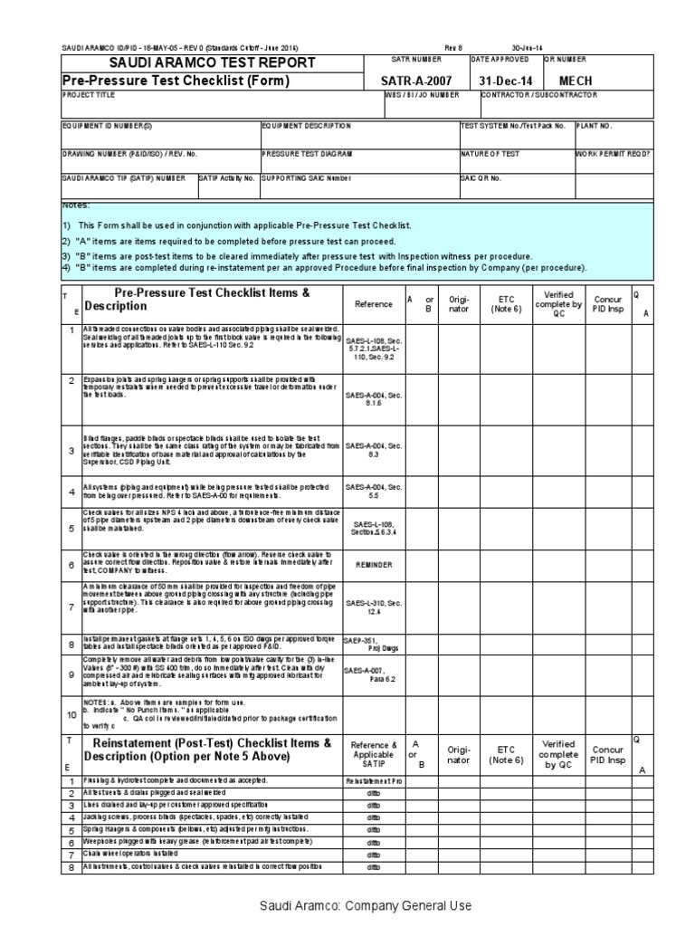 SATR-A-2007 Rev 8 | PDF