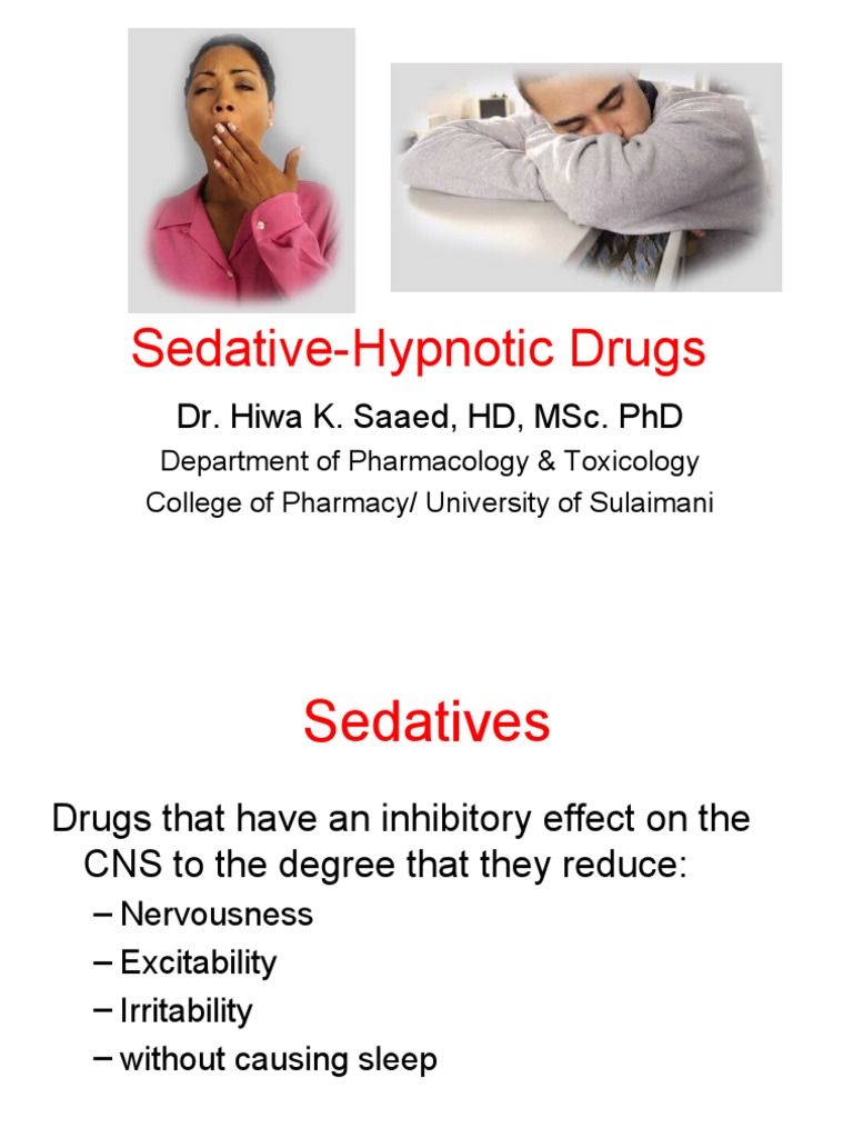 Overview of Sedative-Hypnotic Drugs | PDF | Psychoactive Drugs ...