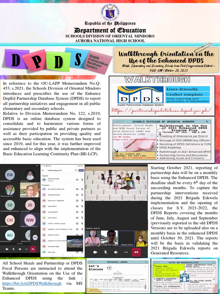 DPDS Narrative Report | PDF