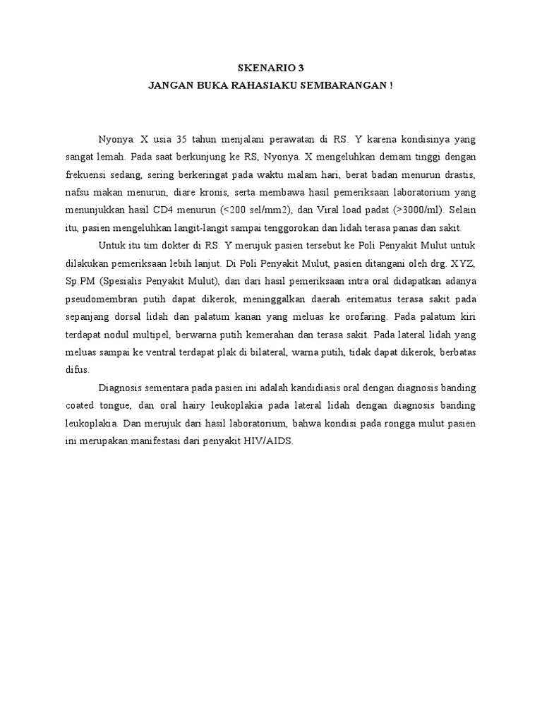 SKENARIO 3 Blok 3 | PDF