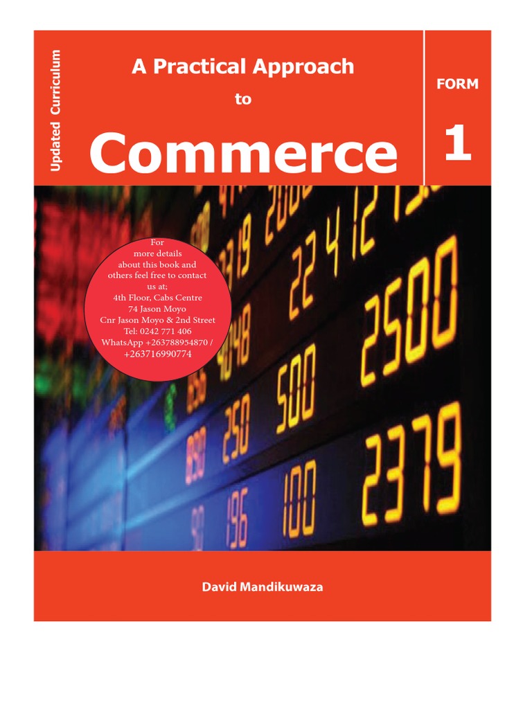 Commerce Textbook 1 | Download Free PDF | Money | Saving