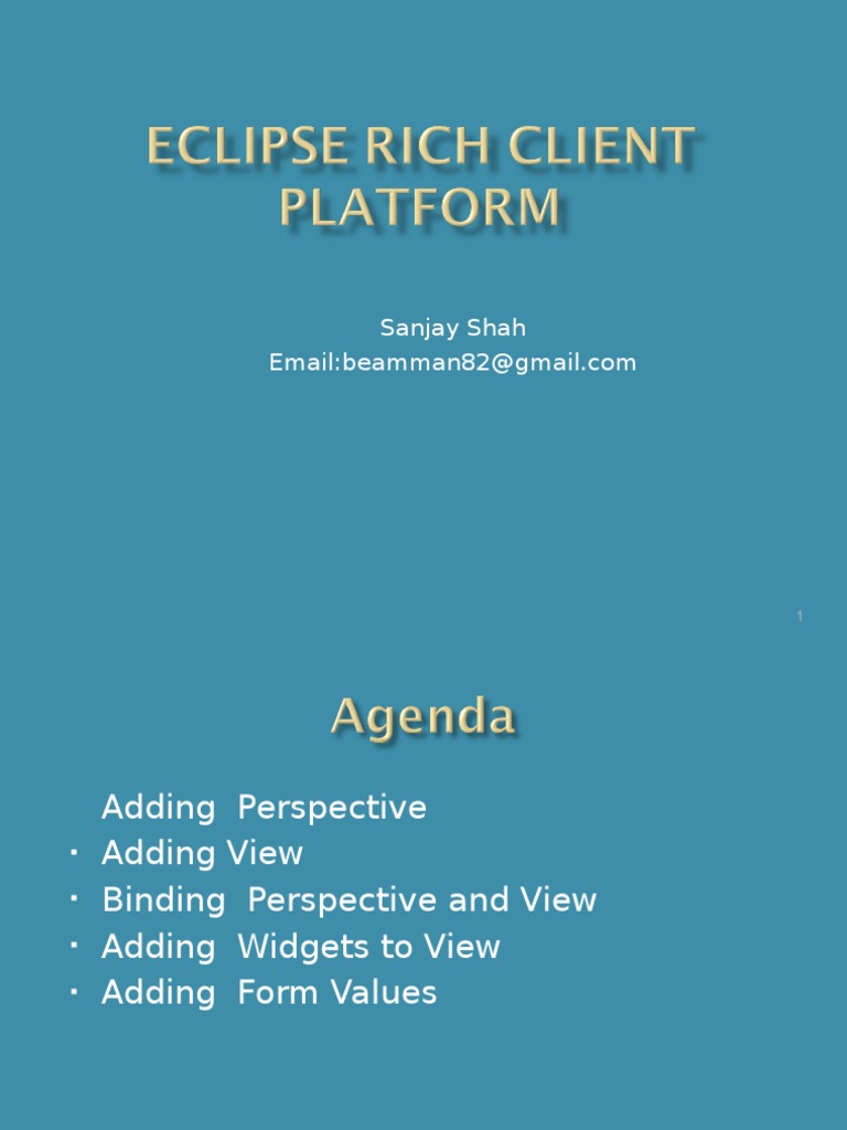 Eclipse RCP | PDF | Eclipse (Software) | Software