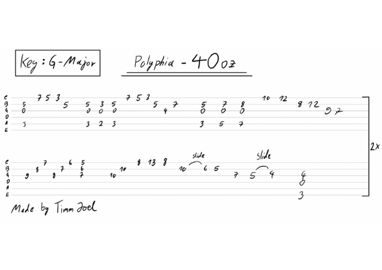 Polyphia - 40oz - TAB Bgs | PDF