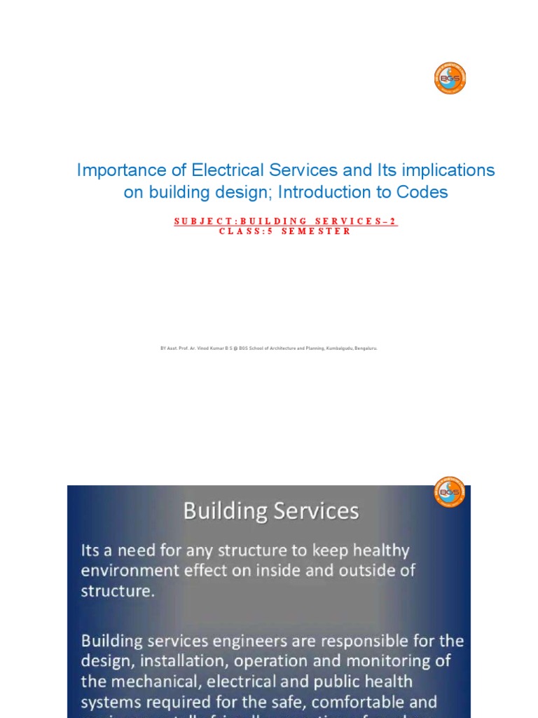 Importance of Electrical Services and Its Implications On Building ...