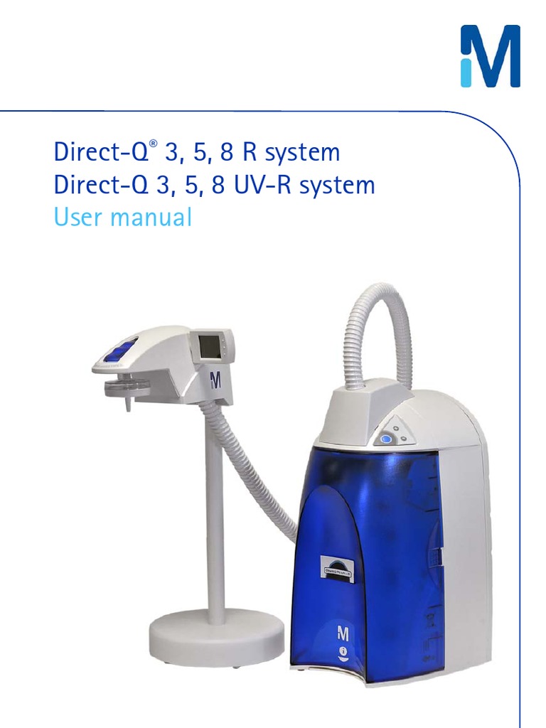 Millipore Direct Q3 5 8 UV Remote System User Manual | PDF | Membrane ...