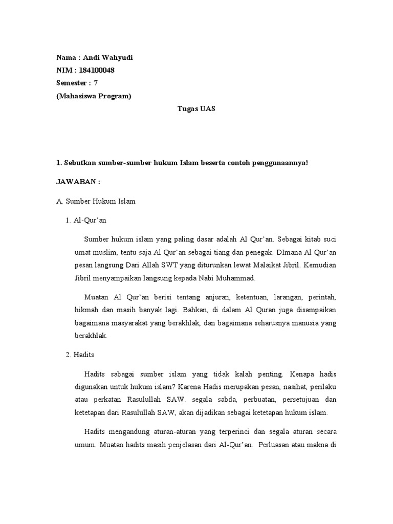 Tugas Andi Wahyudi | PDF