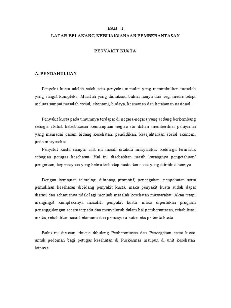 Buku Pedoman Kusta | PDF