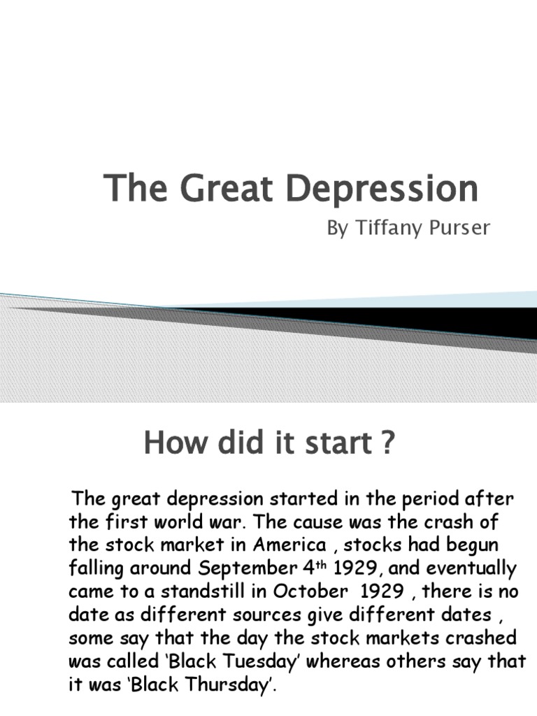 The Great Depression For English | PDF | Great Depression | Economies