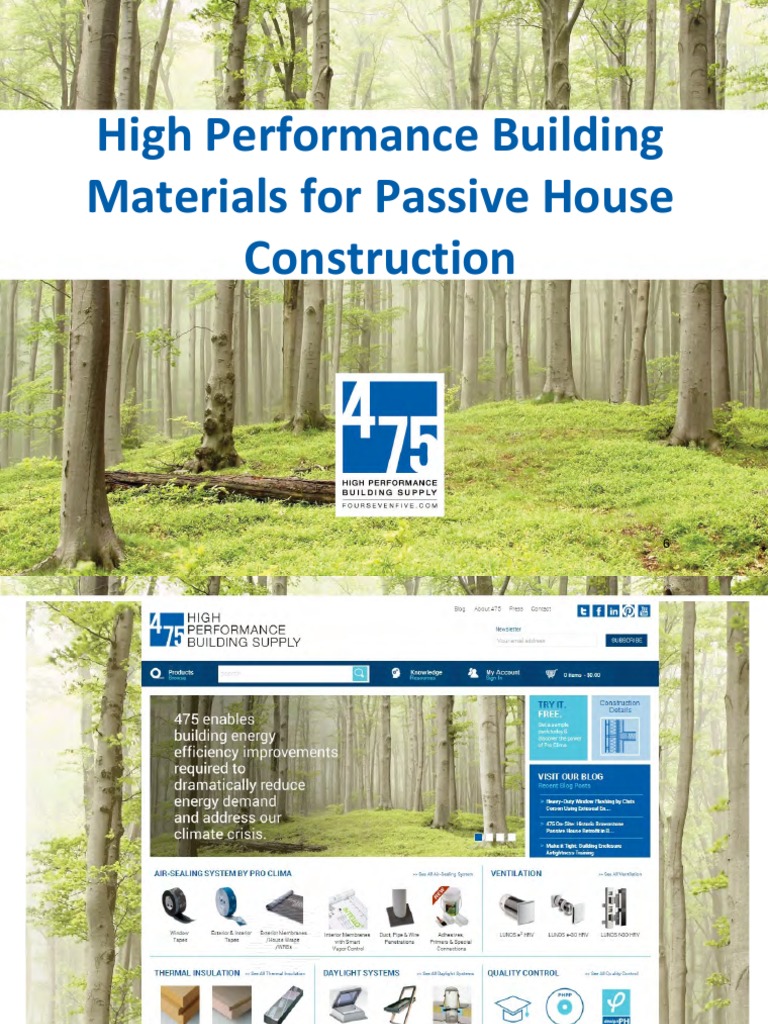 High Performance Materials for Passive House | PDF | Building ...