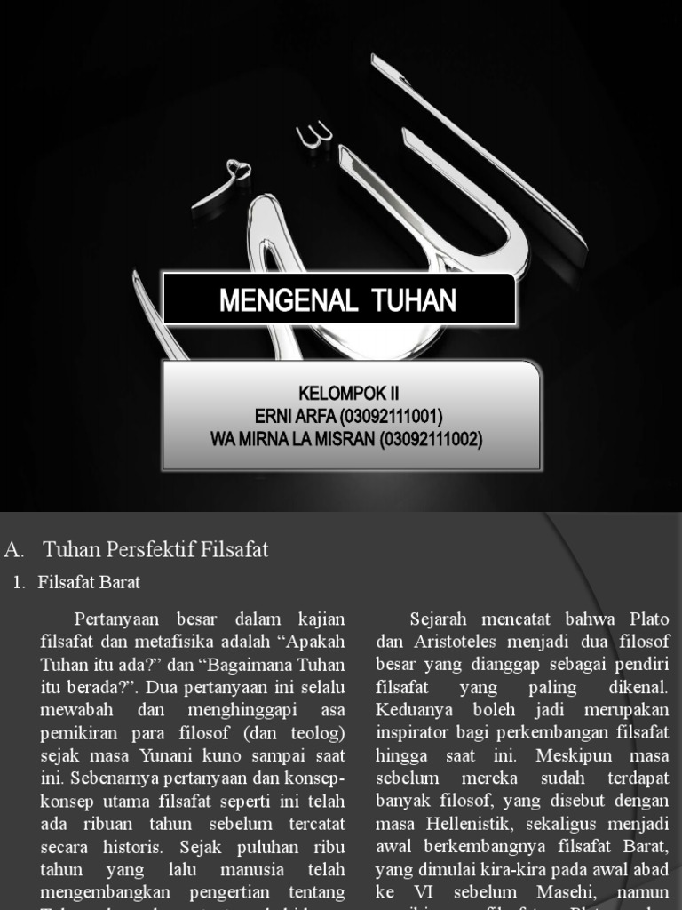 Mengenal Tuhan | PDF