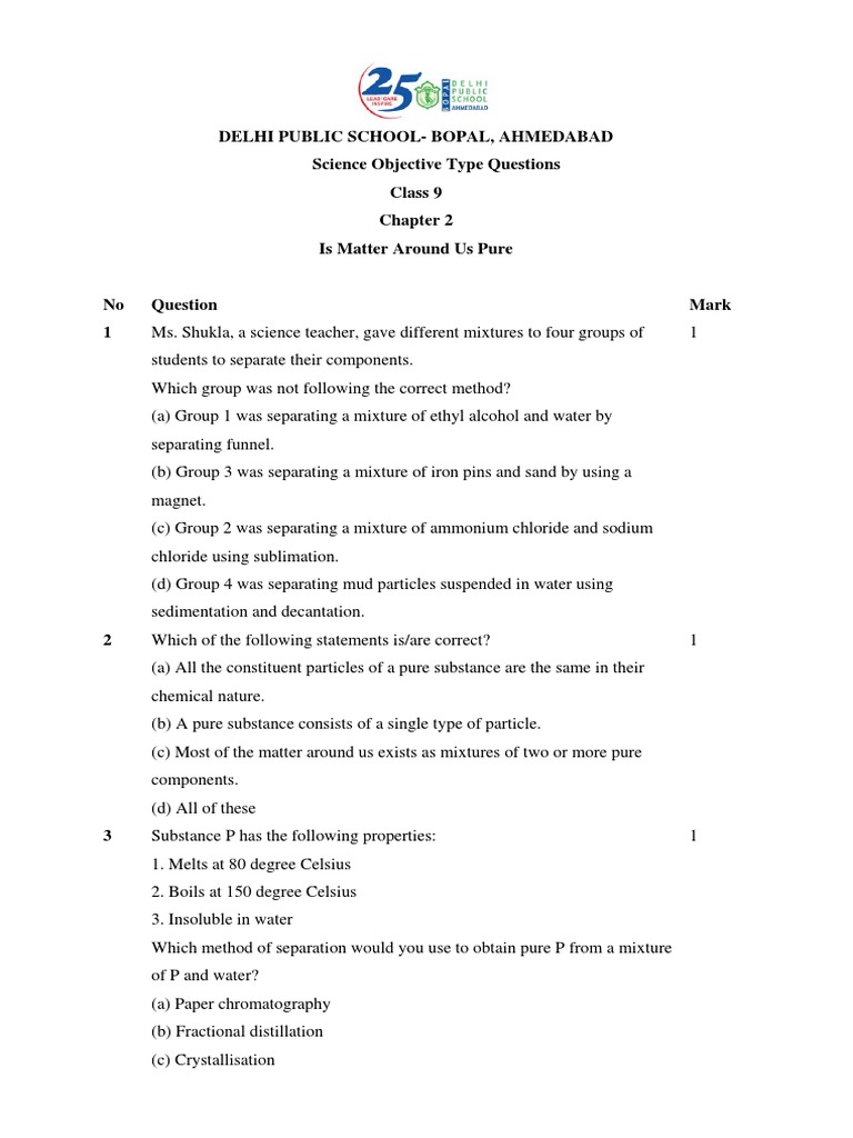 Class 9 Objective Question Booklet - Science | PDF