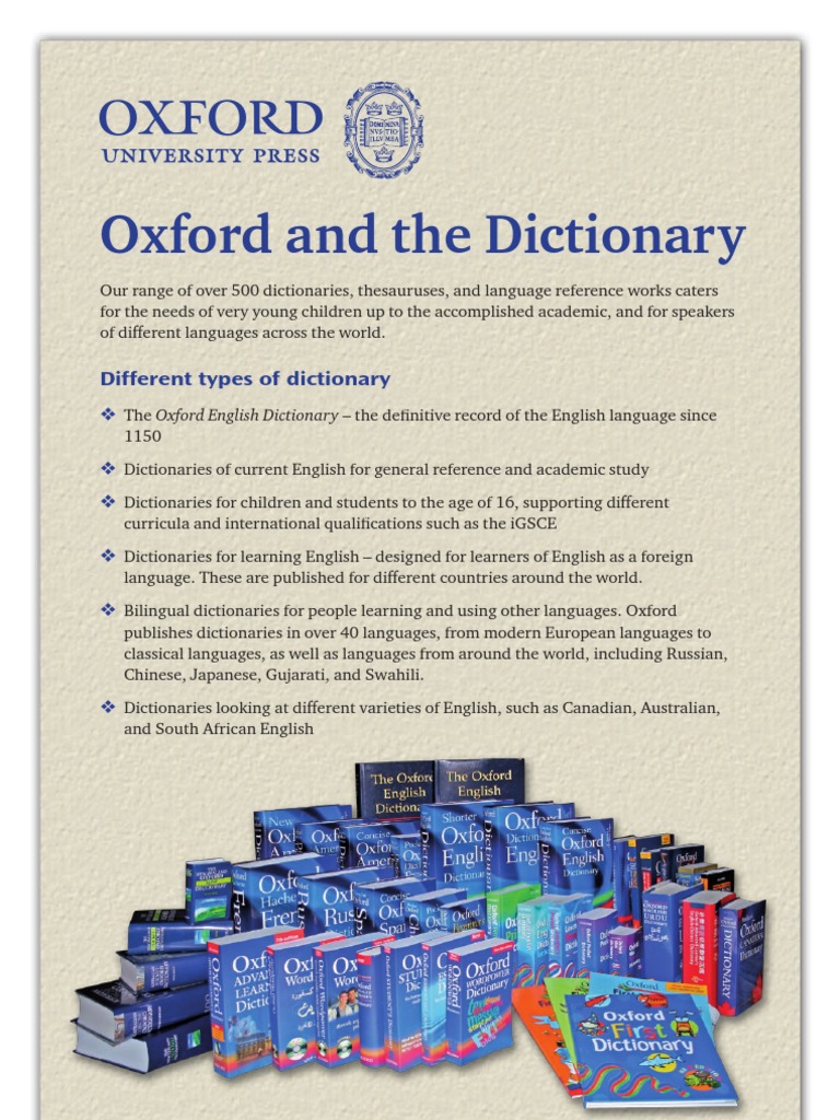 Oxford And The Dictionary Pdf Library Pdf