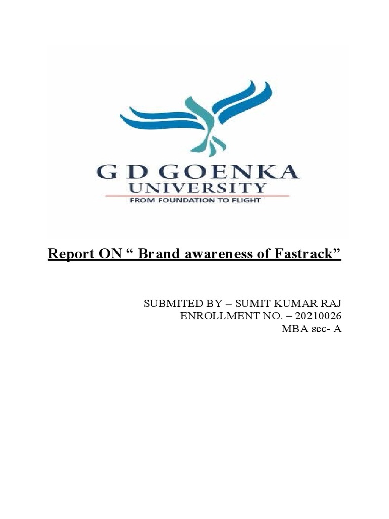 Fastrack Report | PDF