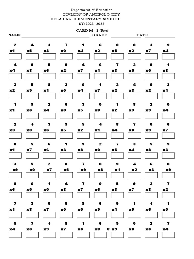 DD Cards 2019 2020 Pre Post | PDF