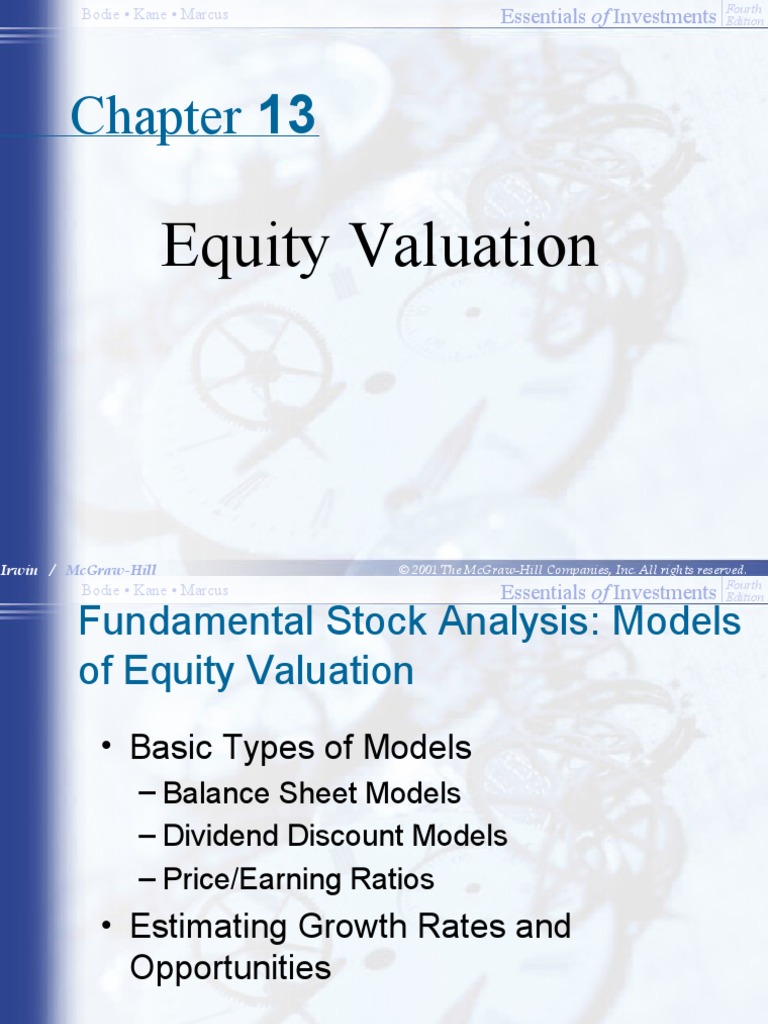 Equity Valuation: Mcgraw-Hill | PDF | Option (Finance) | Bond Duration