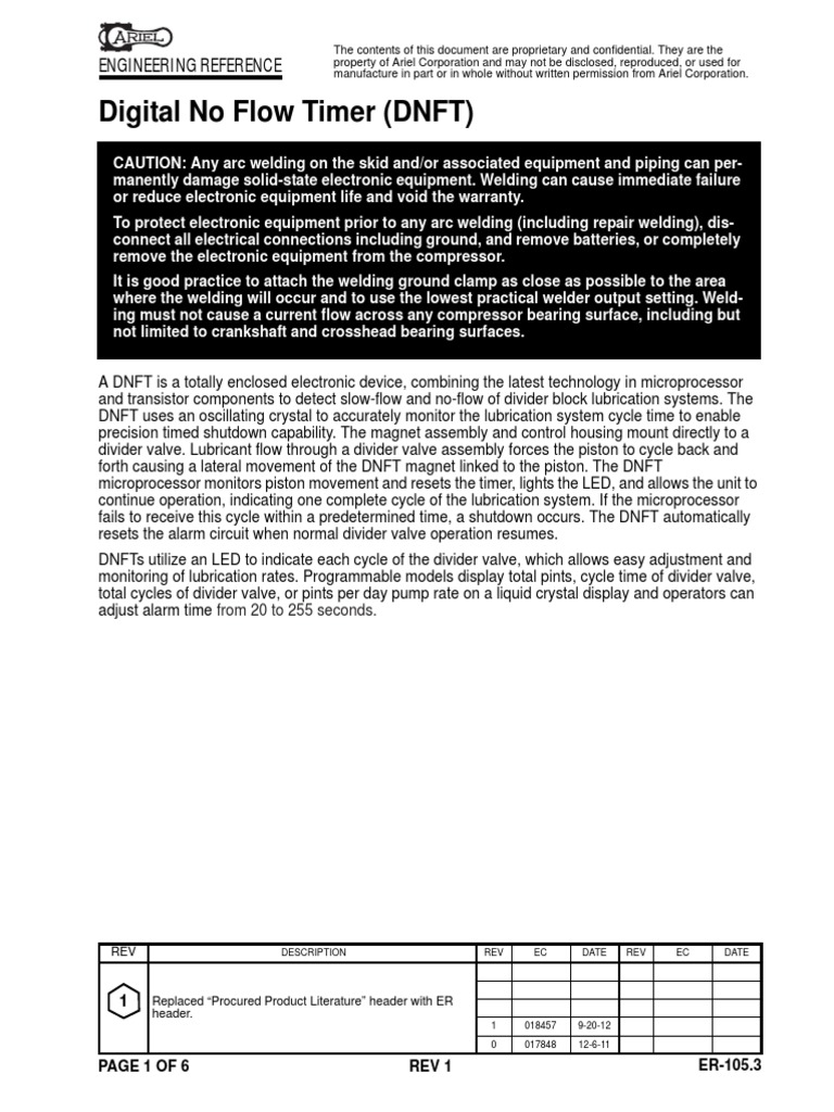 Digital No Flow Timer (DNFT) | PDF | Electronics | Valve