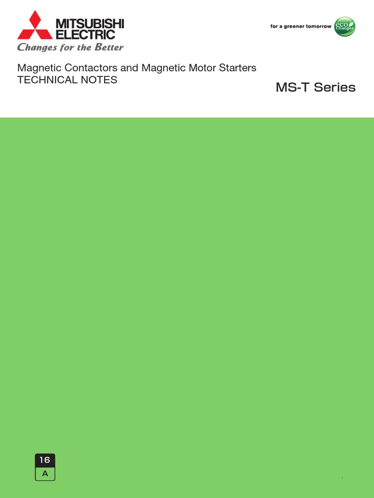 MS-T Series: Magnetic Contactors and Magnetic Motor Starters Technical ...