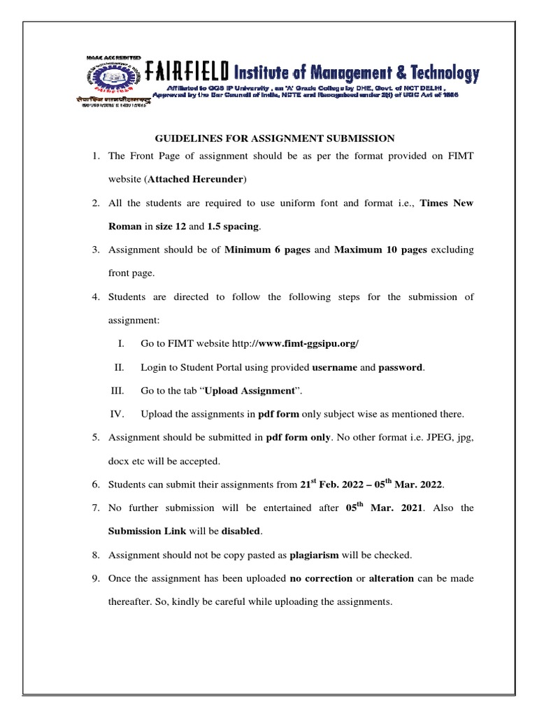 NOTICE Assignment | PDF