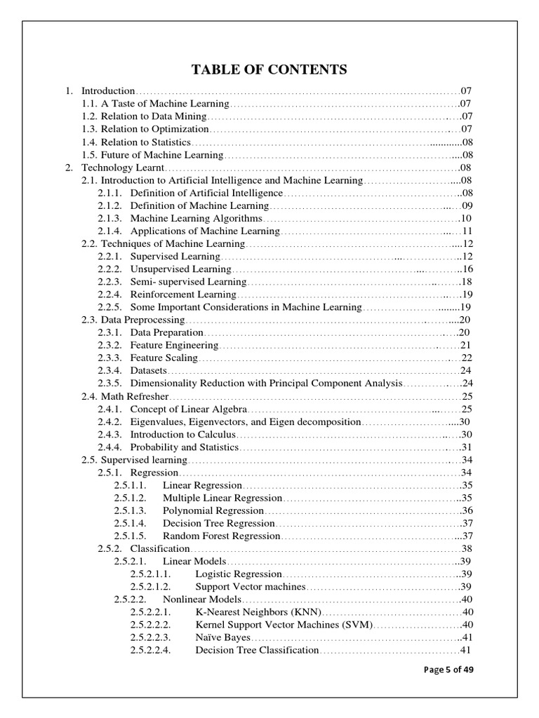 AIML Internship Report | PDF