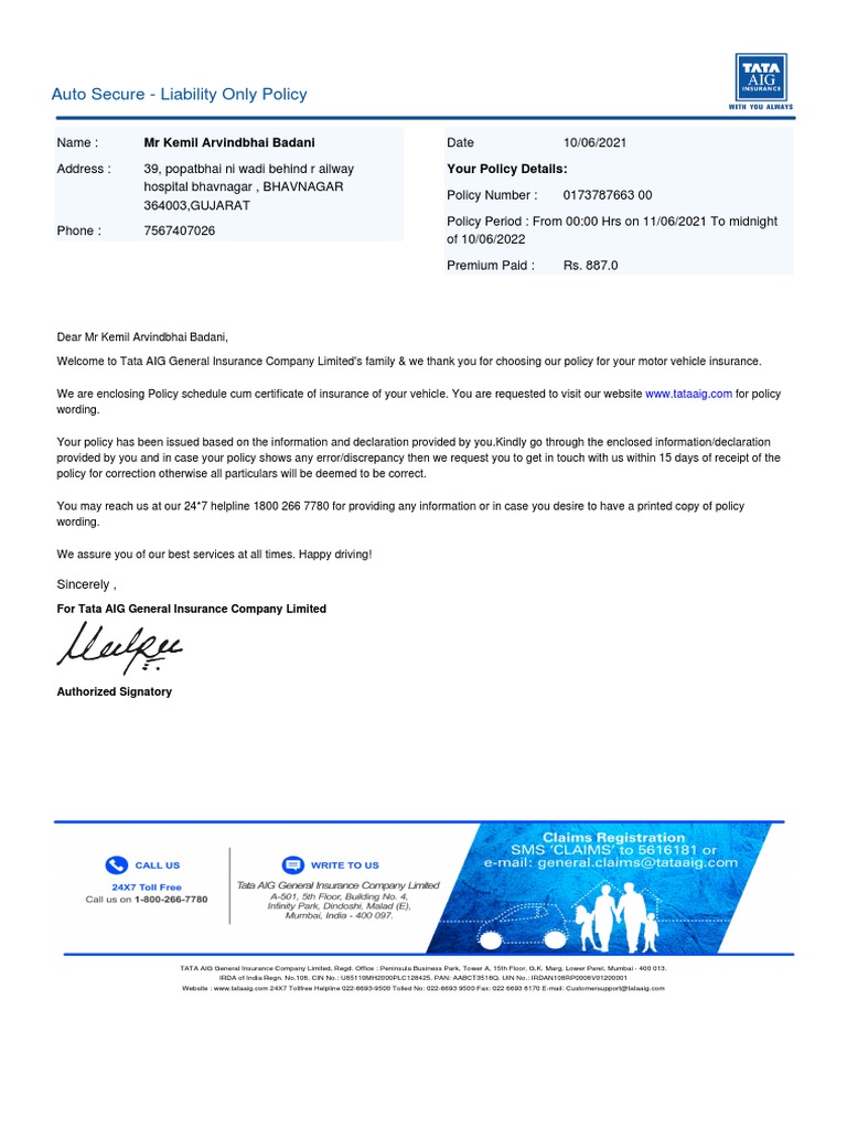 Yamaha Vimo | PDF | Insurance | Private Law