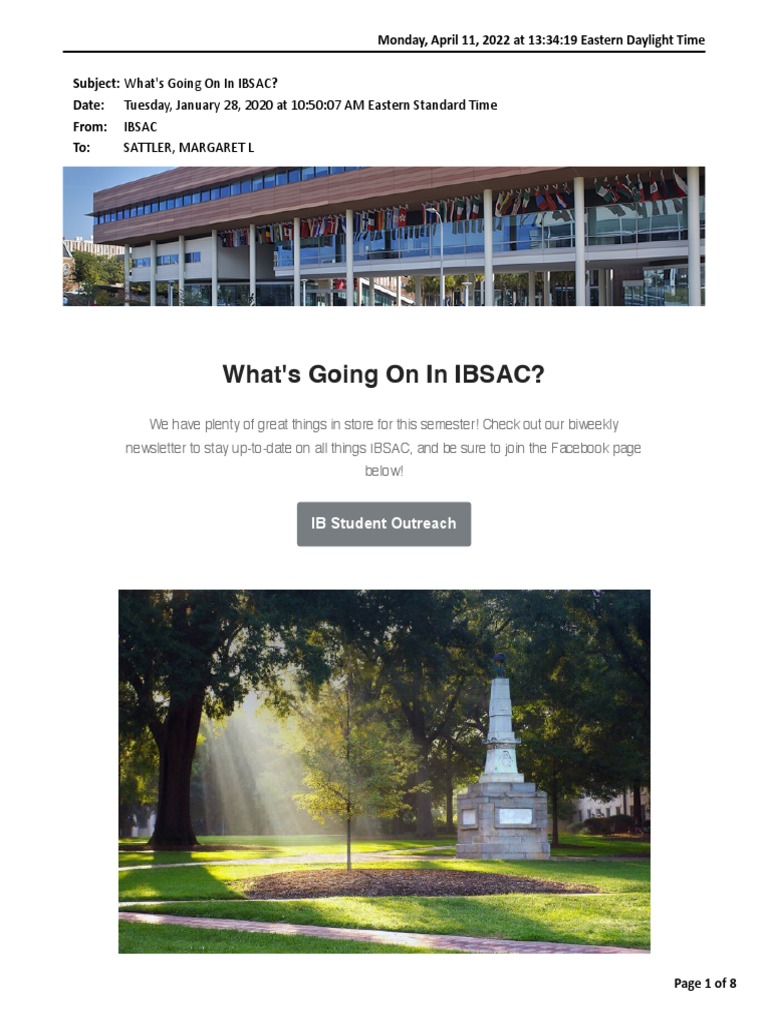 Ib Newsletter January 28 2020 | PDF