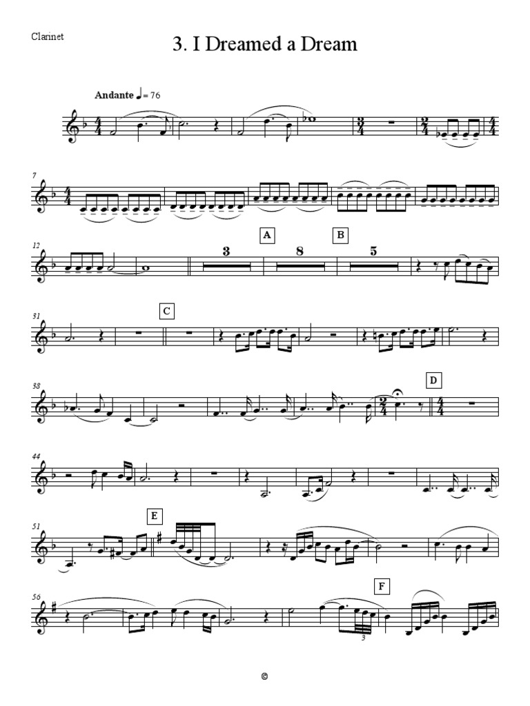 Les Mis 3 Clarinet | PDF