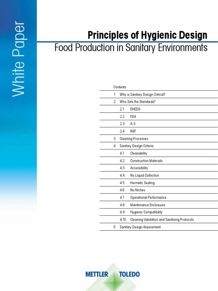 Principles of Hygienic Design en | PDF | Sanitation | Food And Drug ...