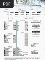 Project Moon TRPG Character Sheet | PDF