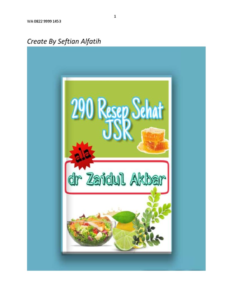 290 Resep Sehat JSR | PDF