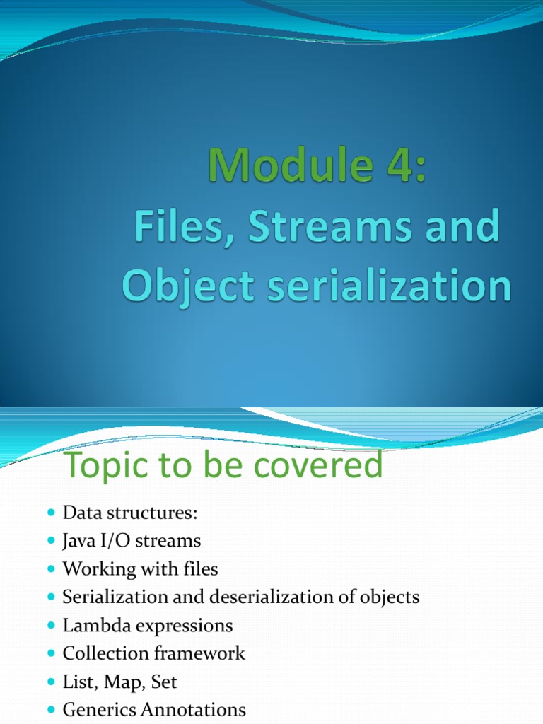 CSE1007-JAVA Programming - Module 4 | PDF