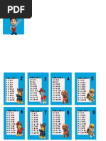Tablas Multiplicar Merlina96 | PDF