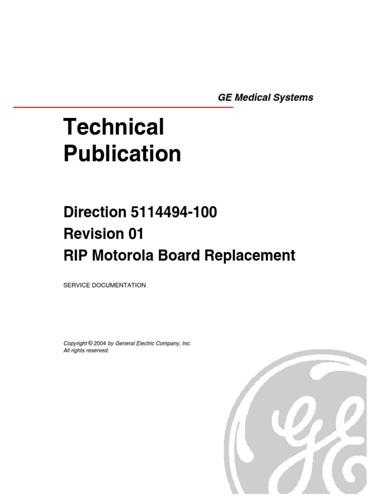 RIP Motorola Board Replacement - 5114494 | PDF | Technology & Engineering