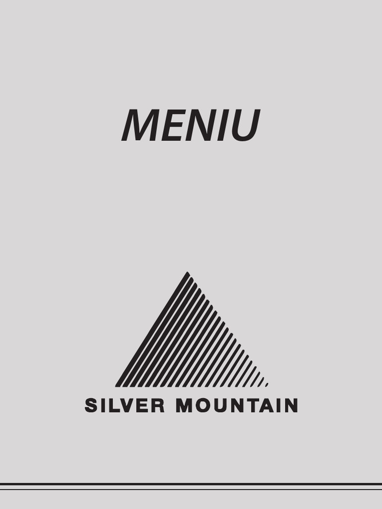 Meniu Restaurant Silver Mountain | PDF | Salad | Food And Drink Preparation