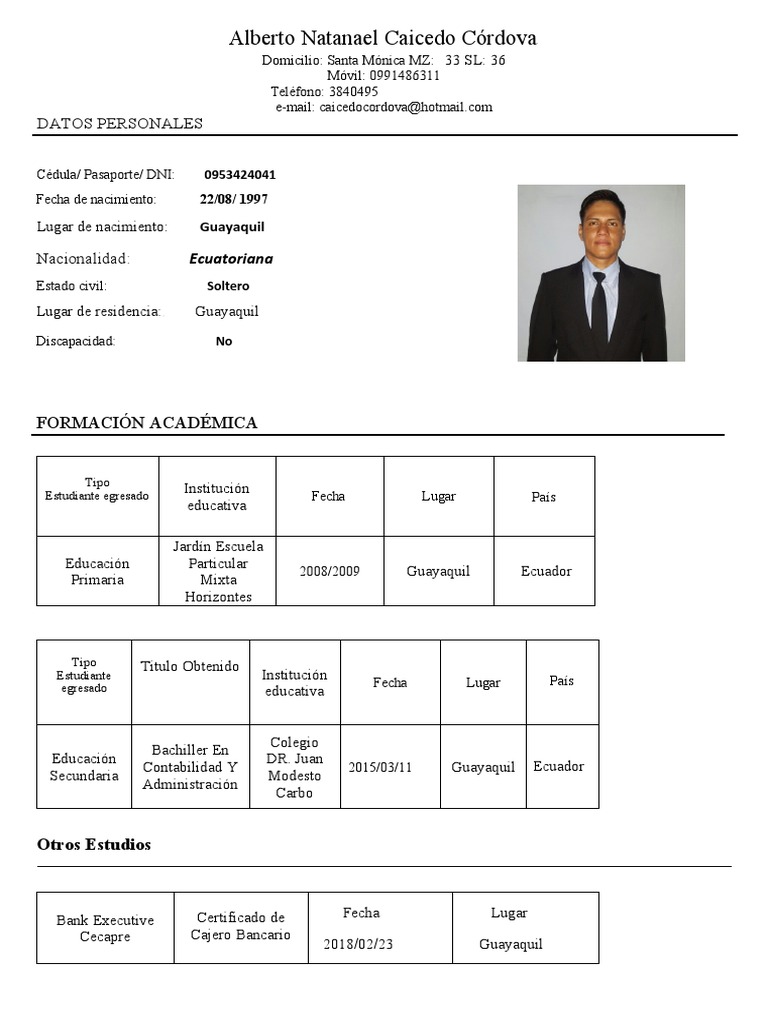 Alberto Curriculum | PDF