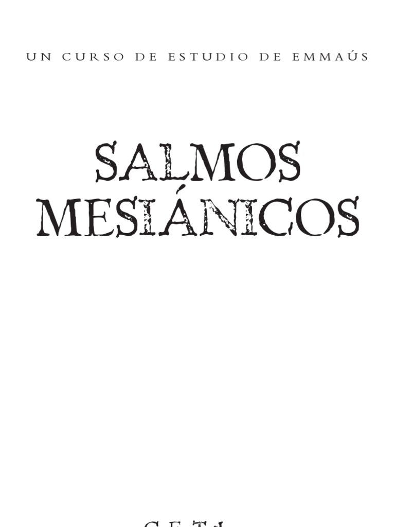 Salmos Mesianicos PDF | PDF | Salmos | Jesús