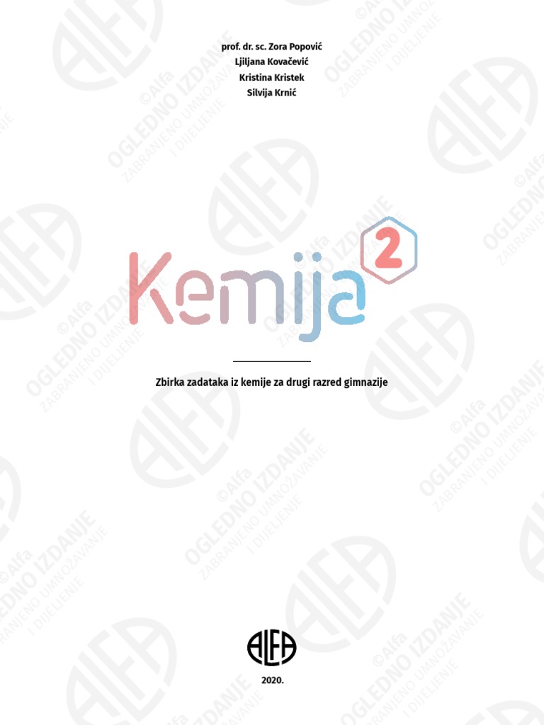 Kemija 2 GIM-ZBIRKA | PDF