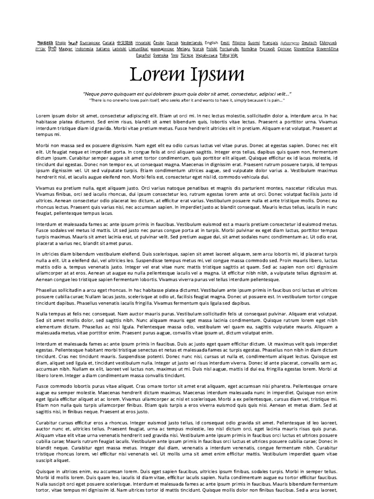 Lorem Ipsum - All The Facts | PDF