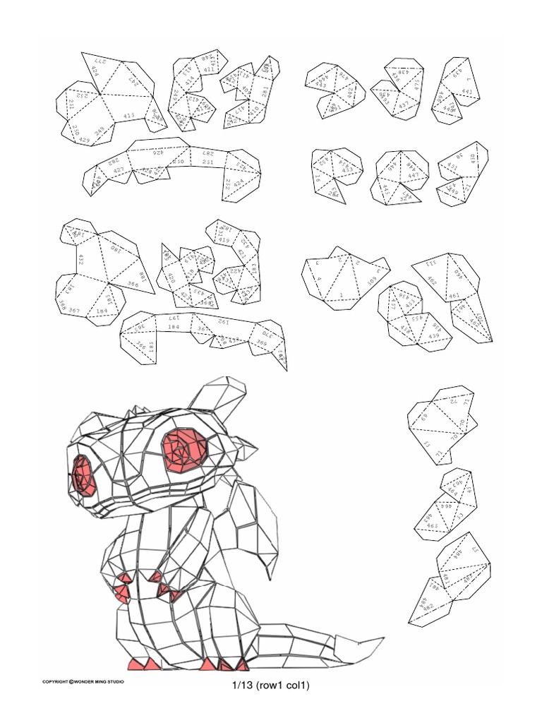 Modèles Papercraft de Chimuelo PDF | PDF