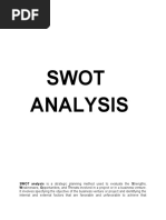 History of Swot Analysis | PDF | Swot Analysis | Business