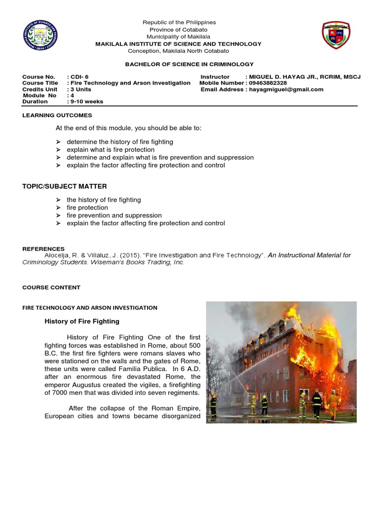 Module - 4 Fire Technology | PDF | Firefighting | Fire Safety